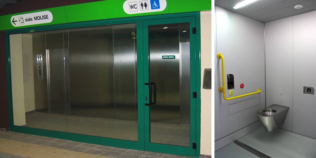 Indoor self-cleaning toilets | PTMatic S.r.l.